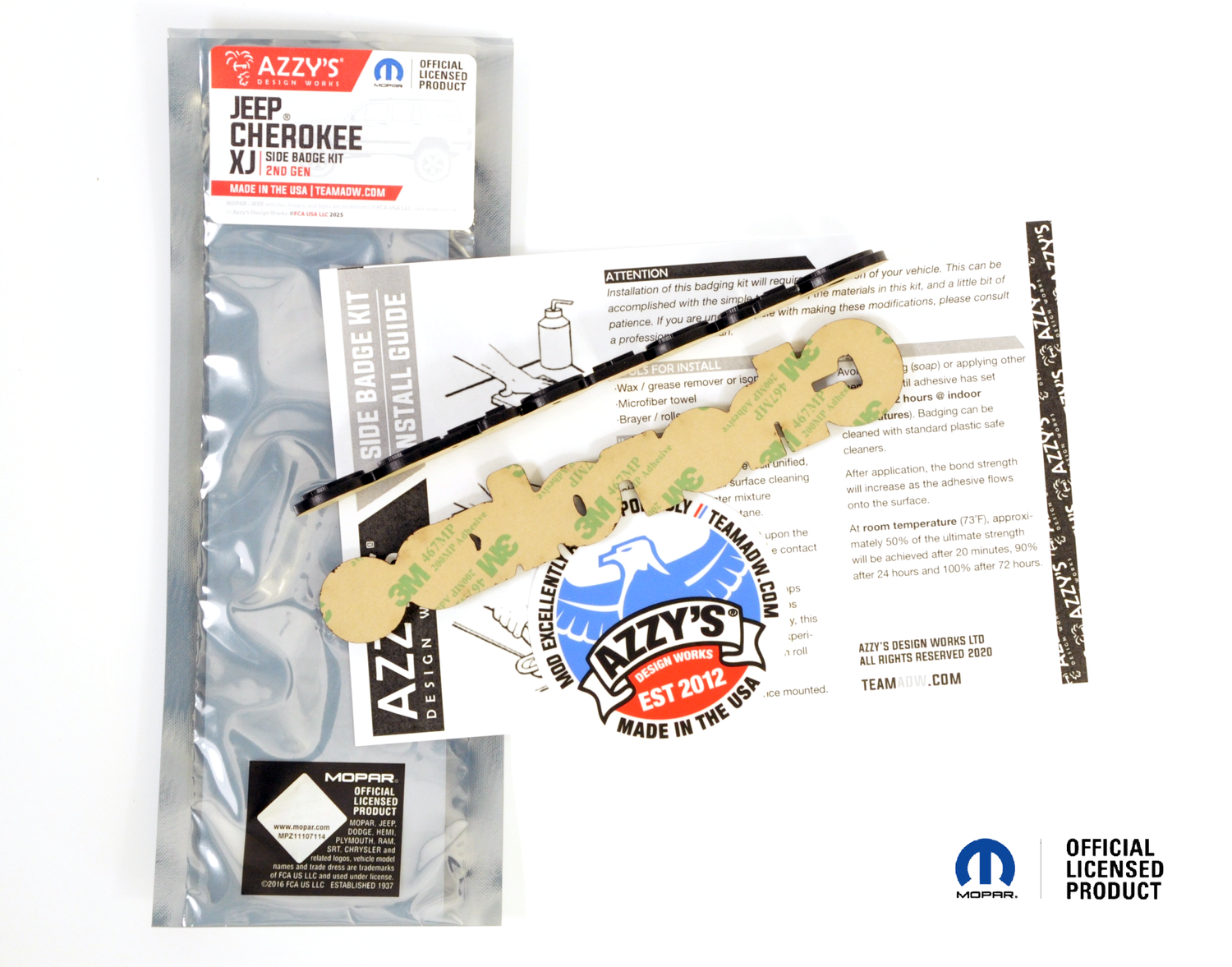 Jeep Cherokee (XJ) nameplate badges — Azzy's Design Works