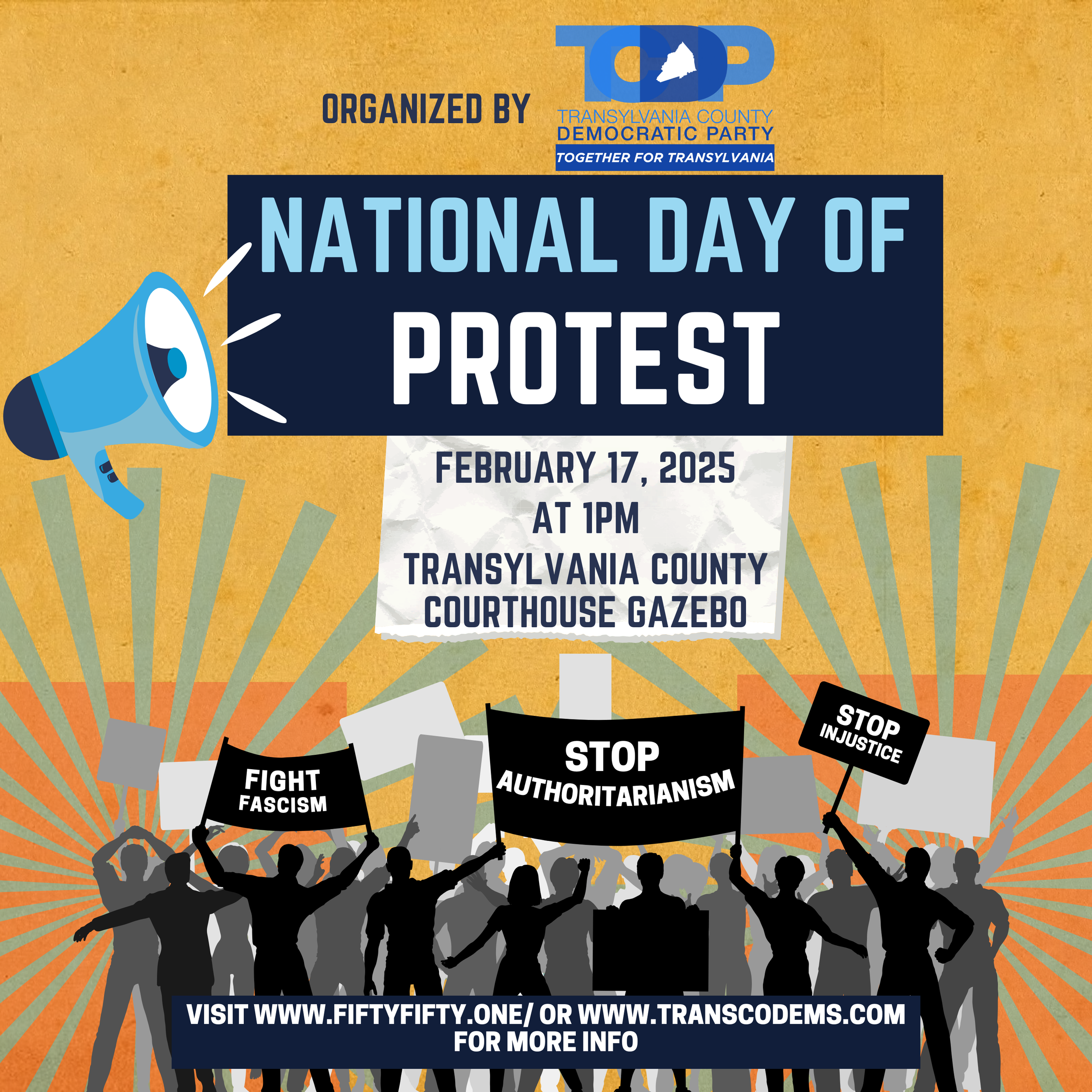 National Day of Protest — Transylvania County, NC, Democratic Party (TCDP)