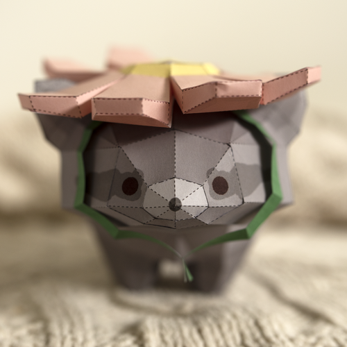 capybara papercraft pattern — Sneepsnorp3D