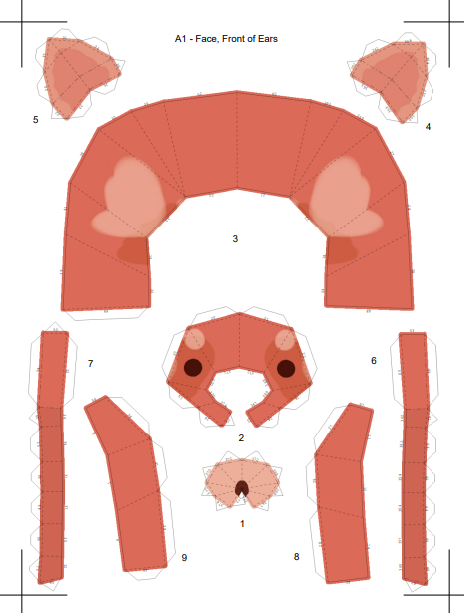 capybara papercraft pattern — Sneepsnorp3D