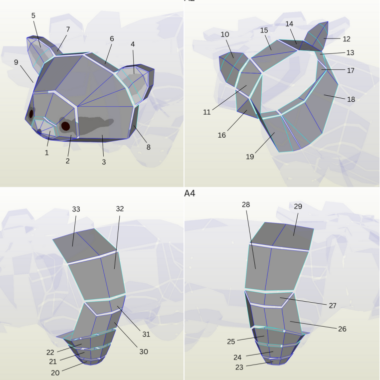 capybara papercraft pattern — Sneepsnorp3D