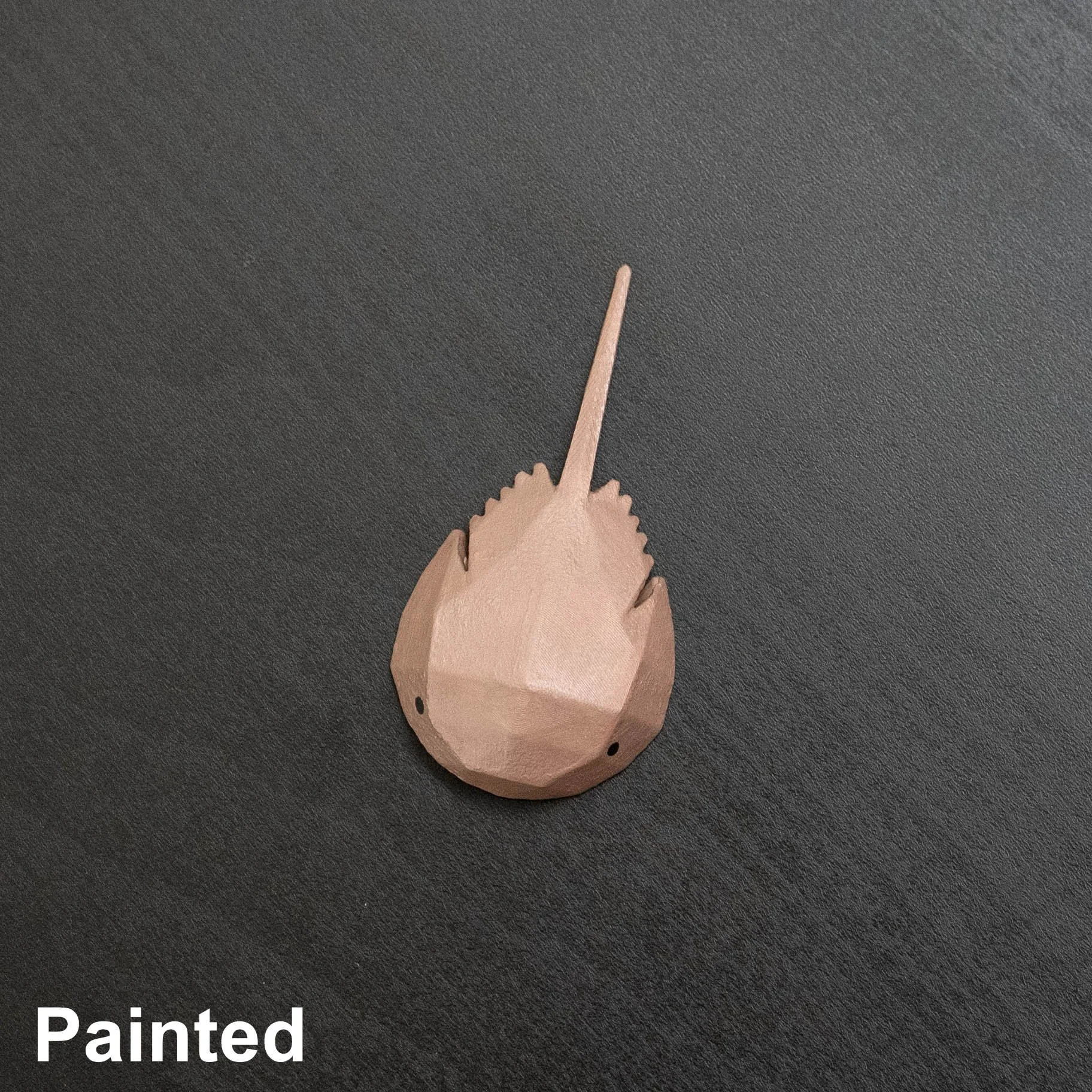 Low Poly Horseshoe Crab Figurines Hand-Painted 3D Printed Horseshoe ...