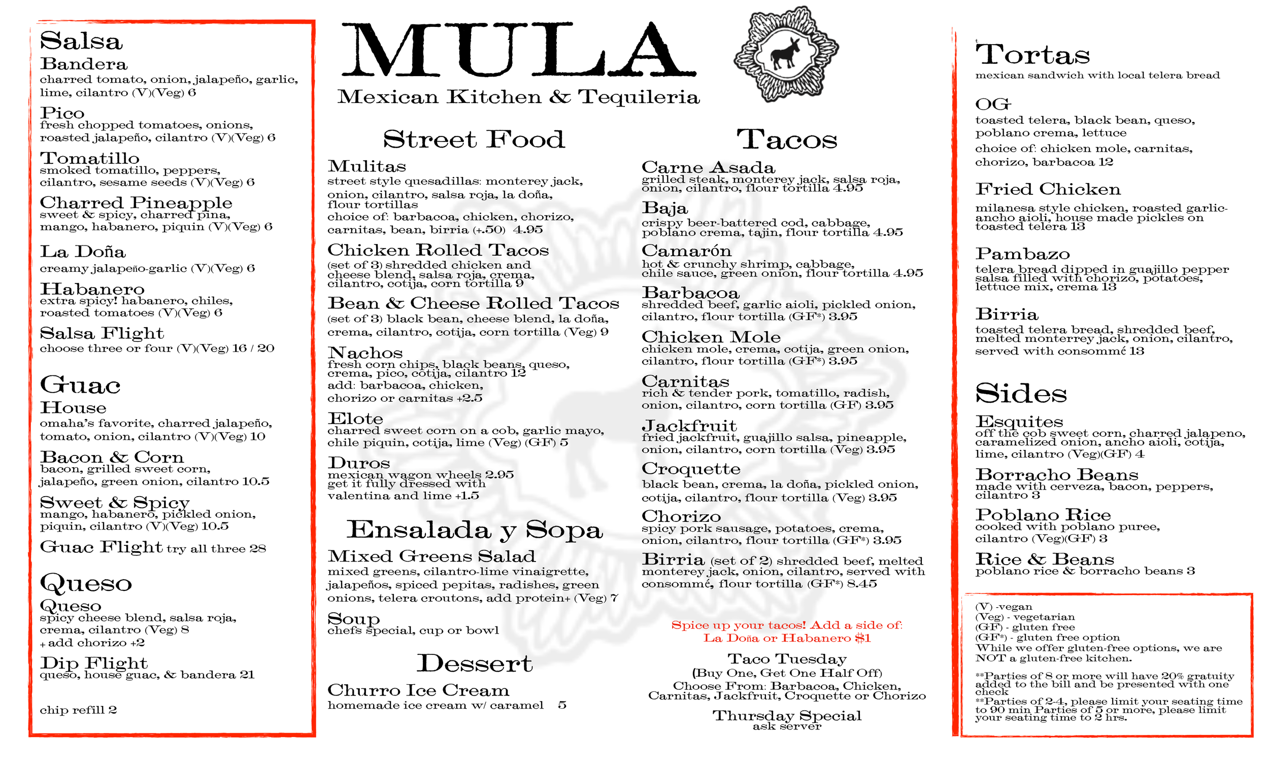 Food — MULA