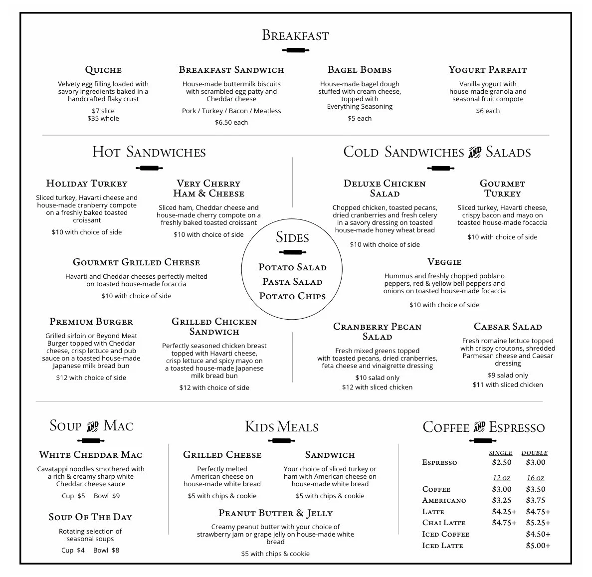 Menu 1 — THE EAT SHOP