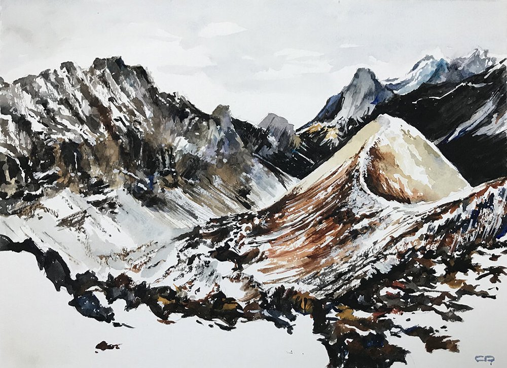 Chris Dye watercolour artist, Bristol UK