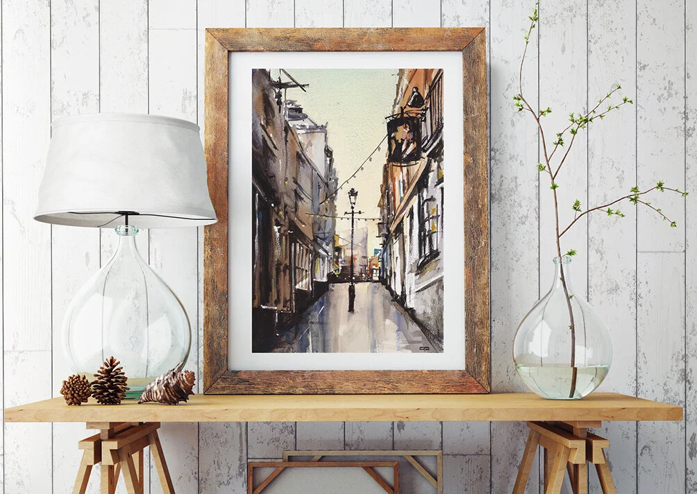 Chris Dye watercolour artist, Bristol UK