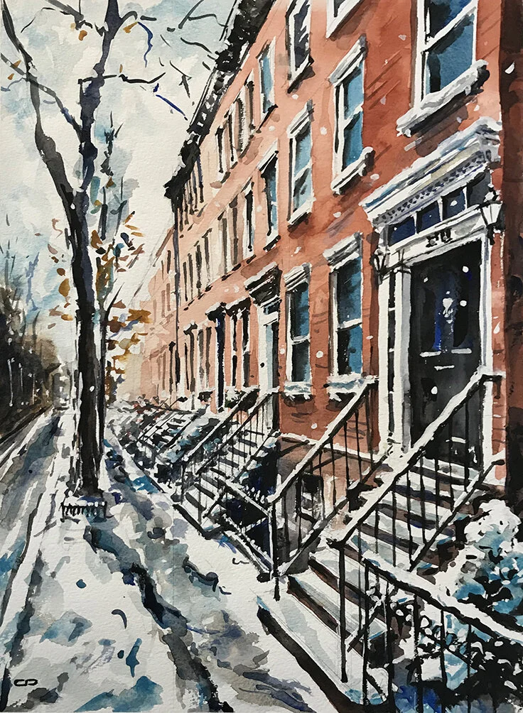 Chris Dye watercolour artist, Bristol UK