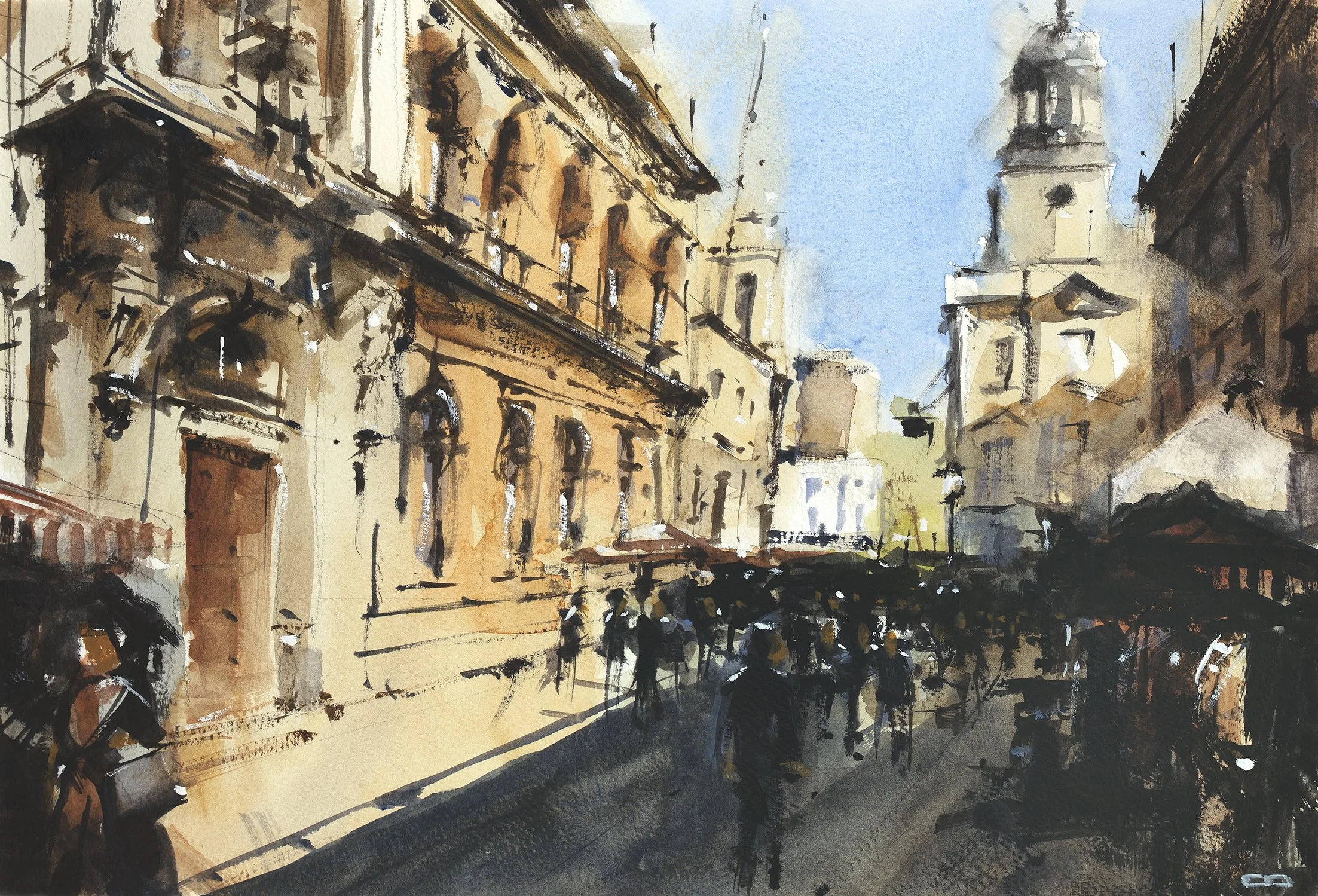 Chris Dye watercolour artist, Bristol UK