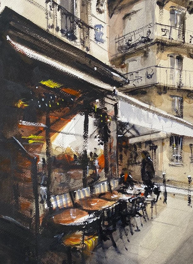 Chris Dye watercolour artist, Bristol UK