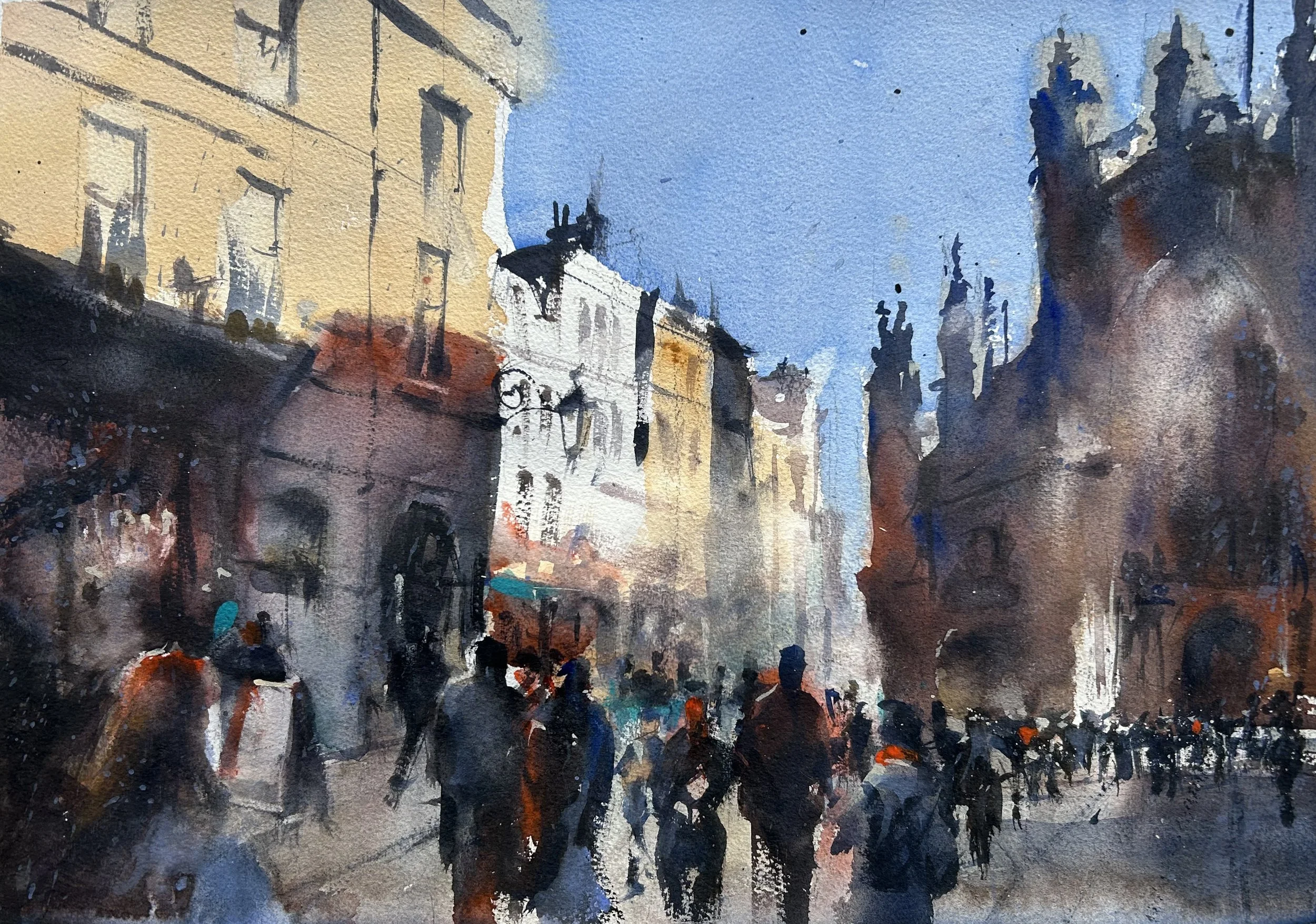 Chris Dye watercolour artist, Bristol UK