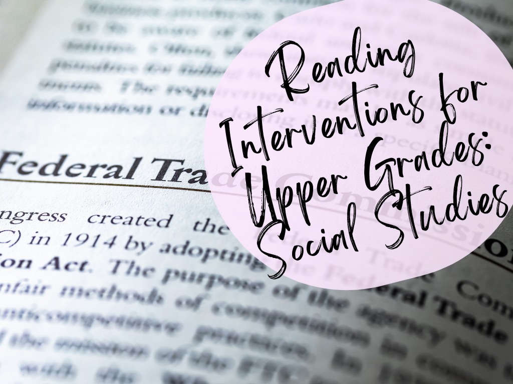 Reading Interventions for the Content Areas: Social Studies — Everyone ...