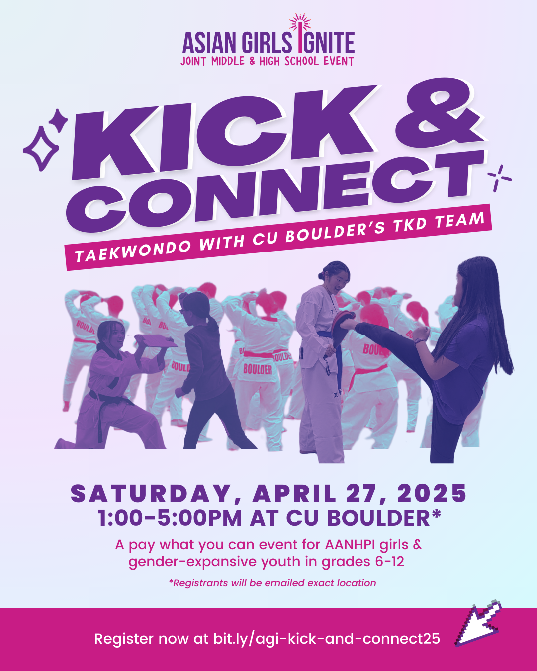 Kick & Connect - Taekwondo w/ CU Boulder — Asian Girls Ignite