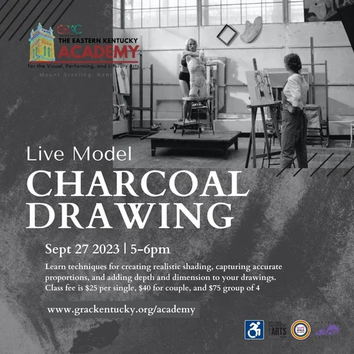 Live Model Charcoal Drawing — Gateway Regional Arts Center