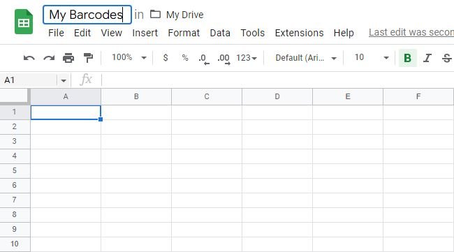 How to Make Your Own Barcodes in Google Sheets — BarcodeFactory Blog