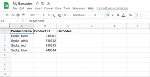 How to Make Your Own Barcodes in Google Sheets — BarcodeFactory Blog