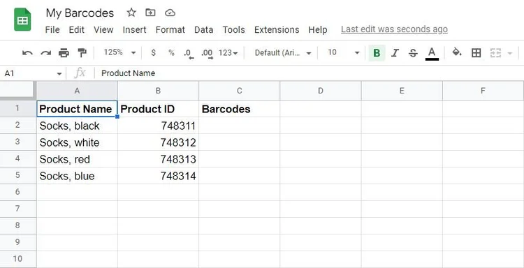 How to Make Your Own Barcodes in Google Sheets — BarcodeFactory Blog