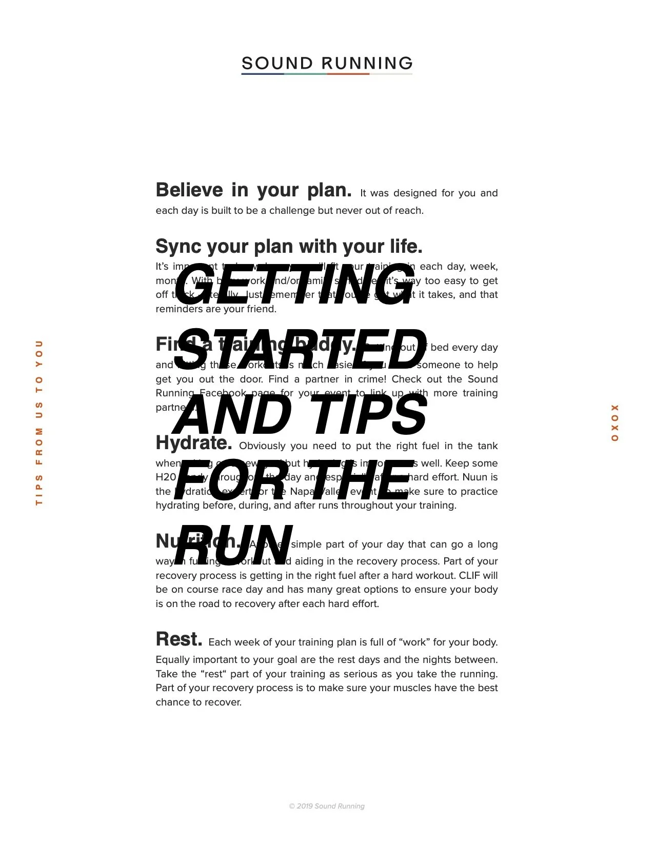 Example Training Plan — Sound Running