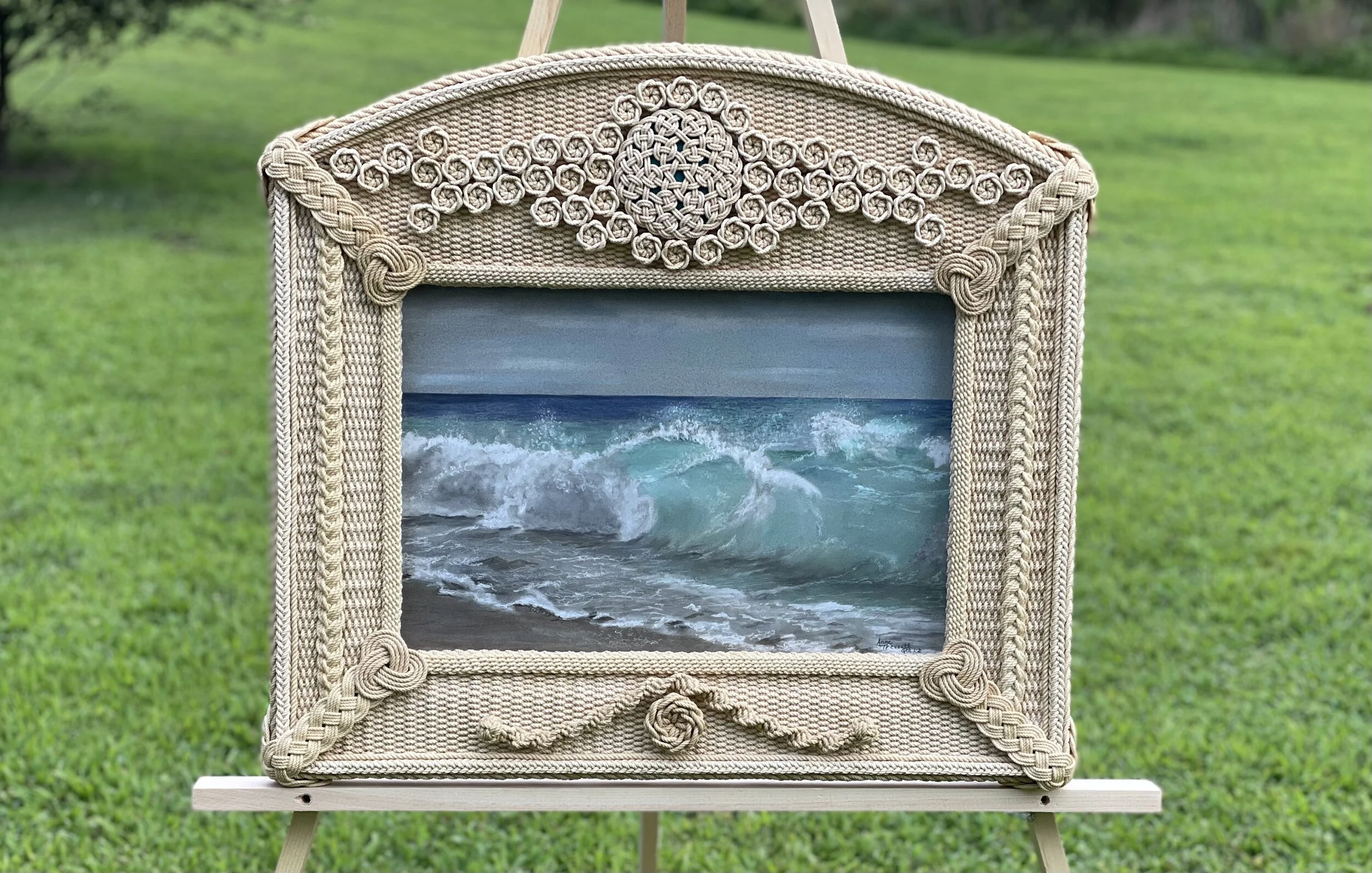 Sennit Picture Frames, Knotted Frames, Picture Frames, Knot Art ...