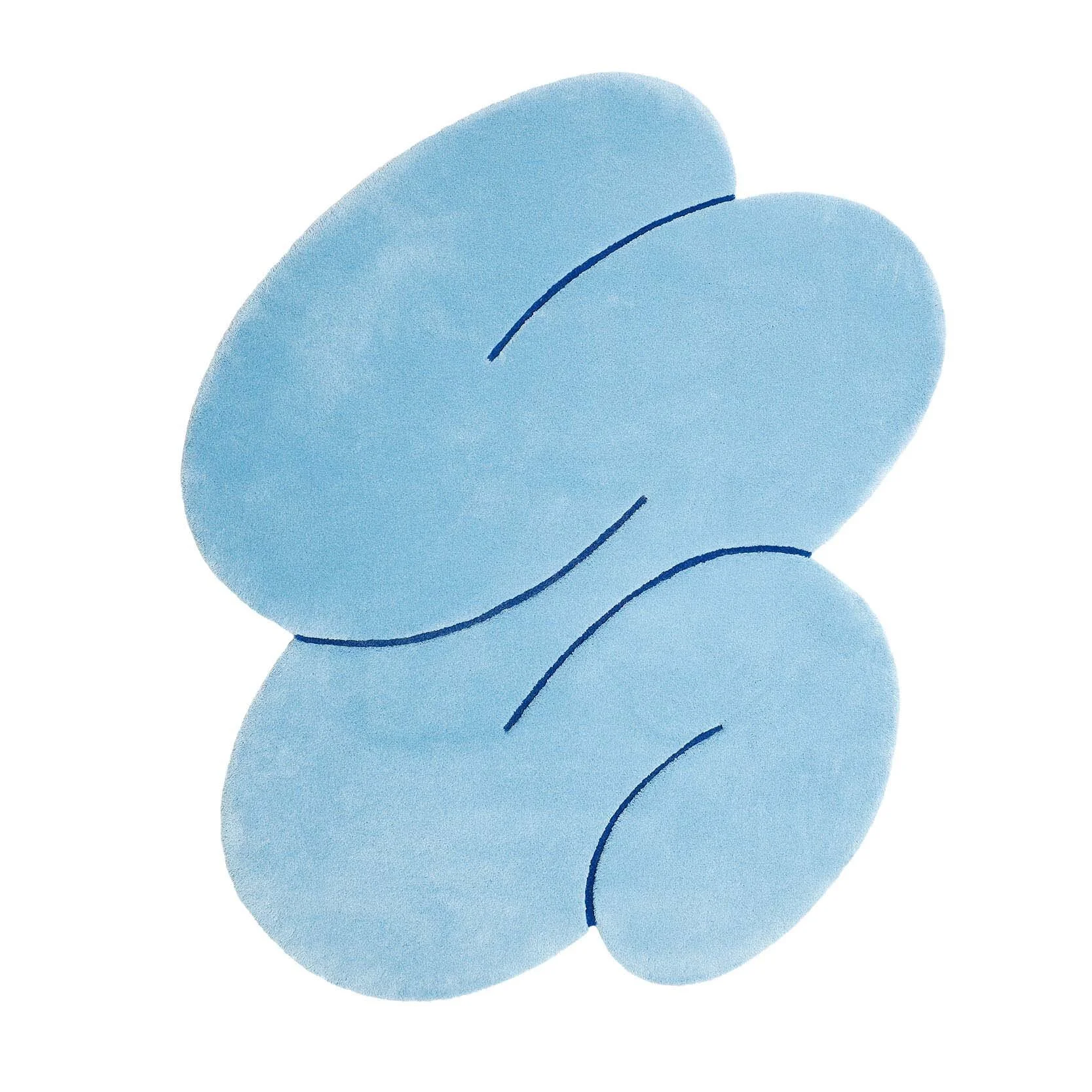 Blue Squiggle Rug — Okej