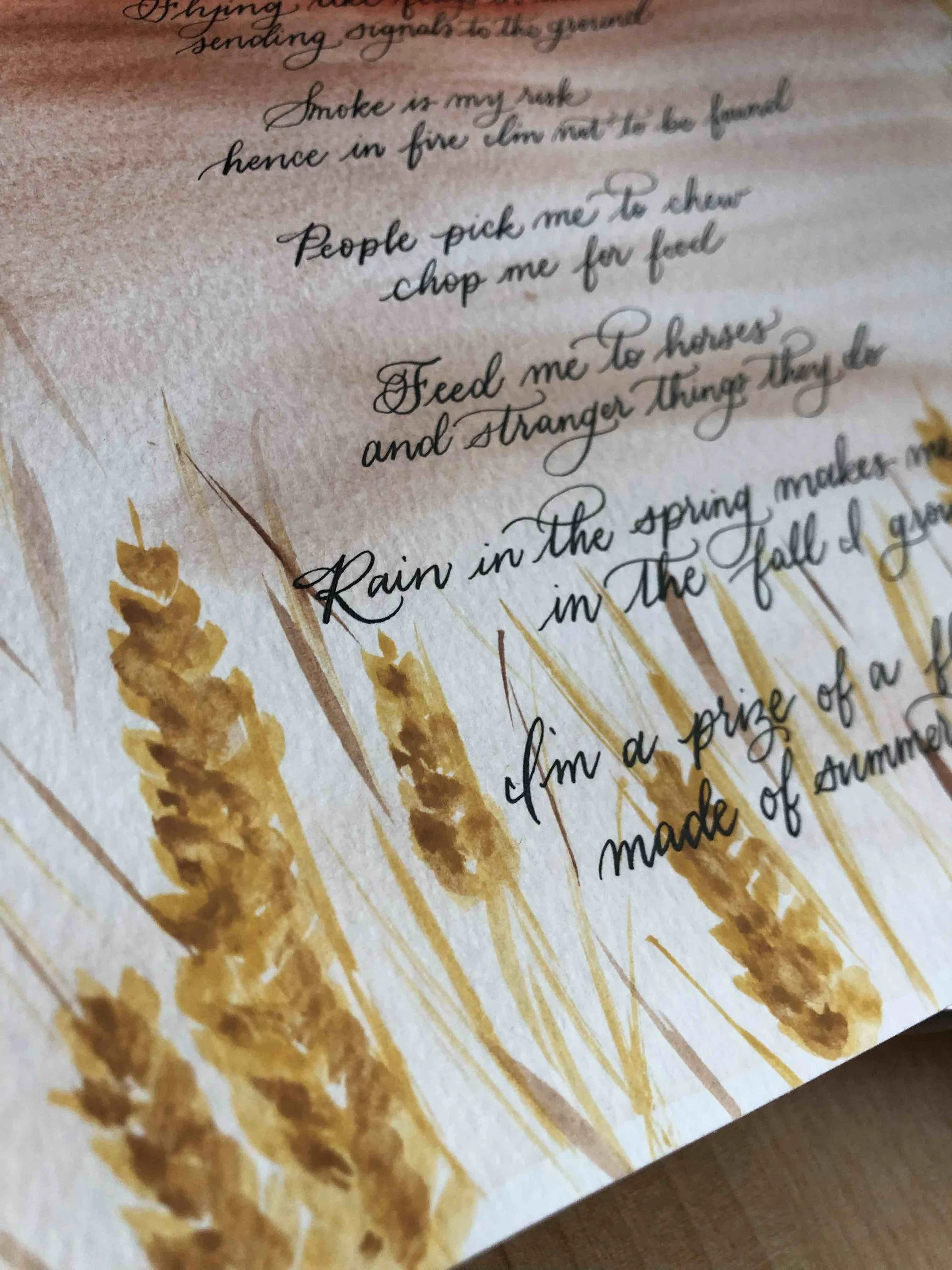 Custom Calligraphy and Watercolor: Bringing Poetry to Life — Simply ...