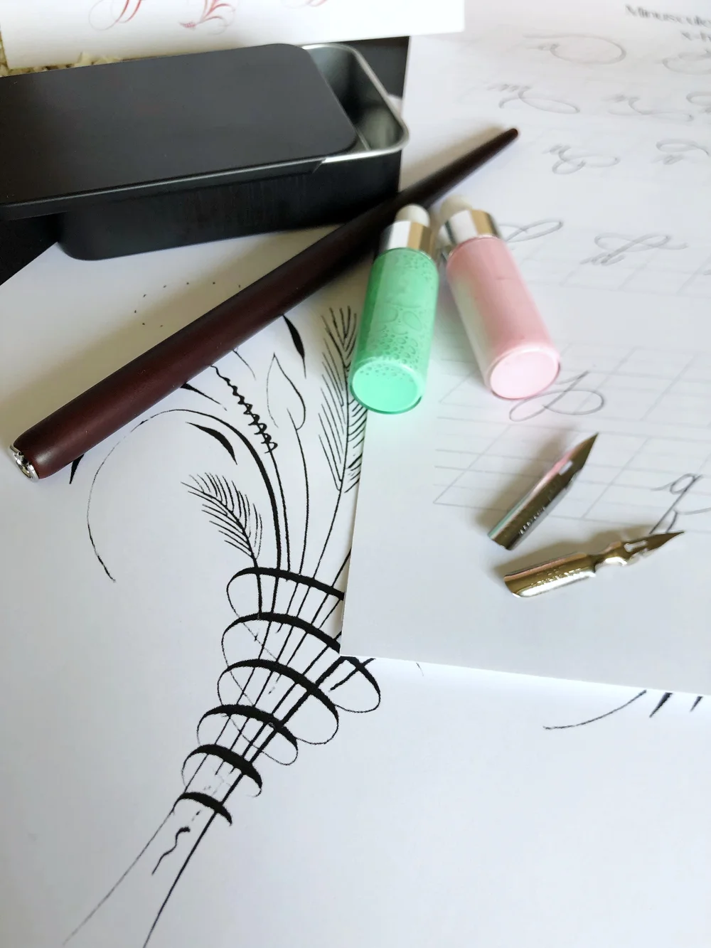 April Subscription Box | Pointed Pen Calligraphy and Intro to ...