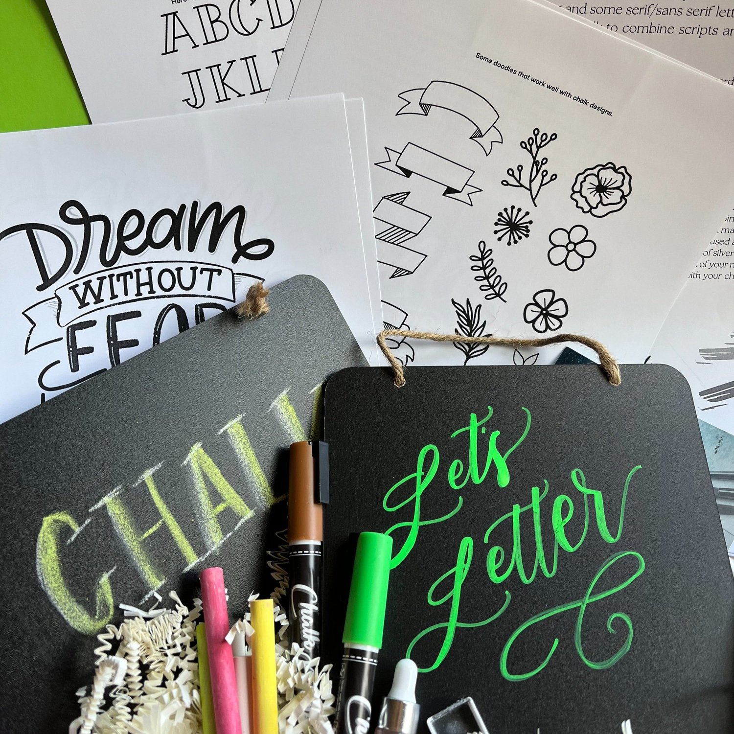 August Subscription Box | Chalkboard Lettering — Simply Lettered Studio