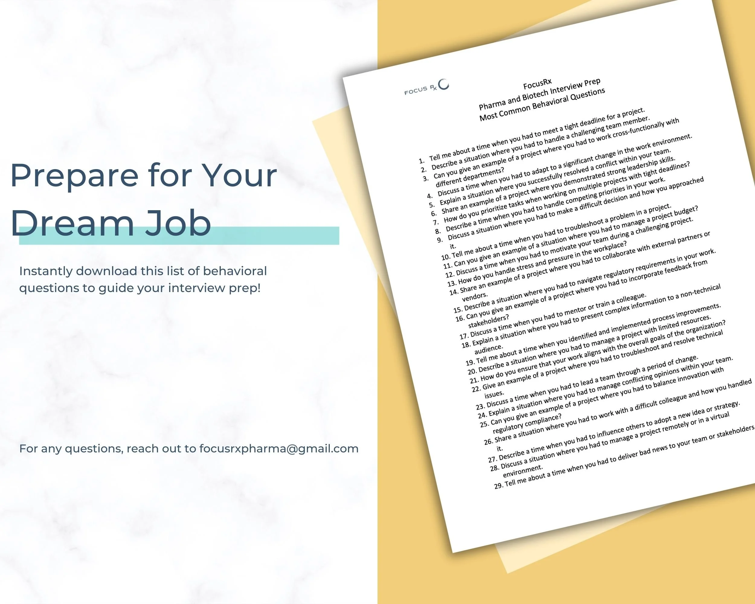 Pharmaceutical Industry | Top 100 Behavioral Interview Questions ...