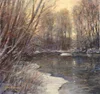 Lysakerelven / Lysaker river - 38 x 40cm - Pastel - Sold - 436 — Arne ...