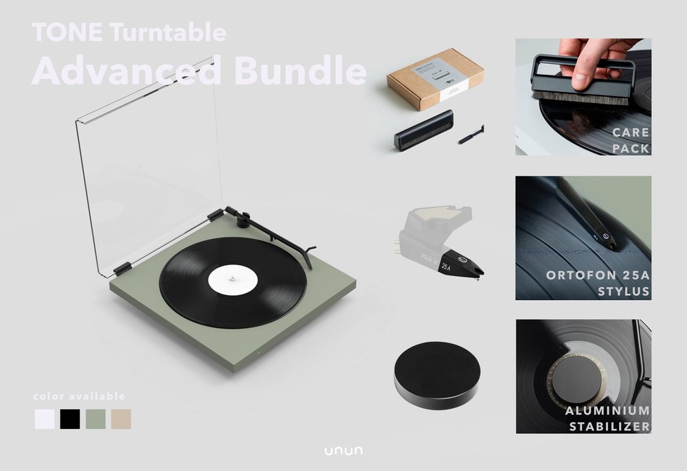 TONE Factory Turntable 藍牙黑膠唱盤 — unun