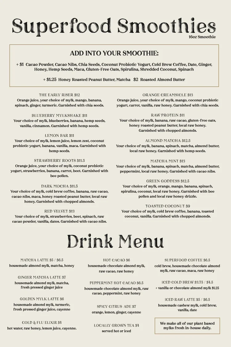 Store Menu's — Blake Orchard