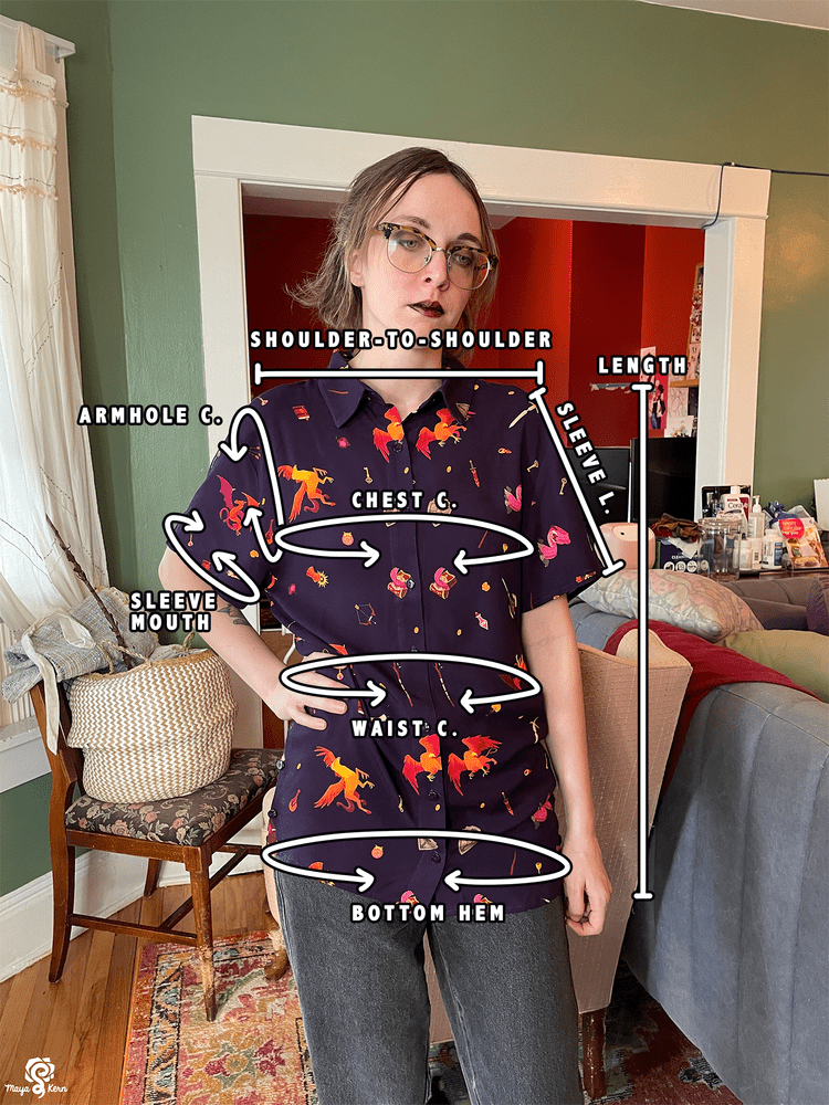 Viscose Button Up Size Chart — Maya Kern