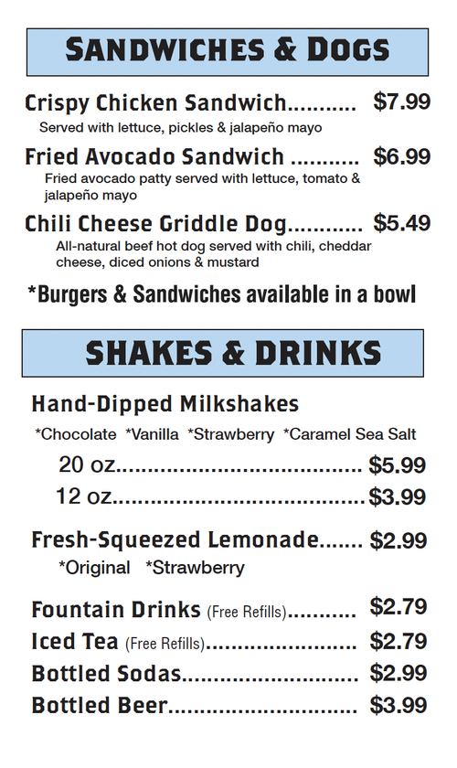 Mighty Fine Burgers, Fries & Shakes