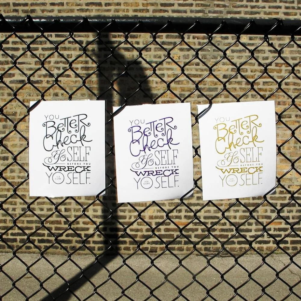 Check Yourself Before You Wreck Yourself Ice Cube