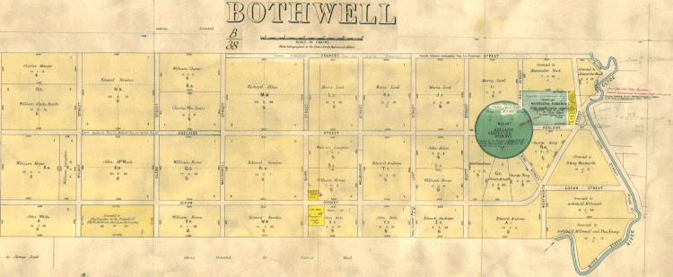 Bothwell maps properties residents — Bothwell History
