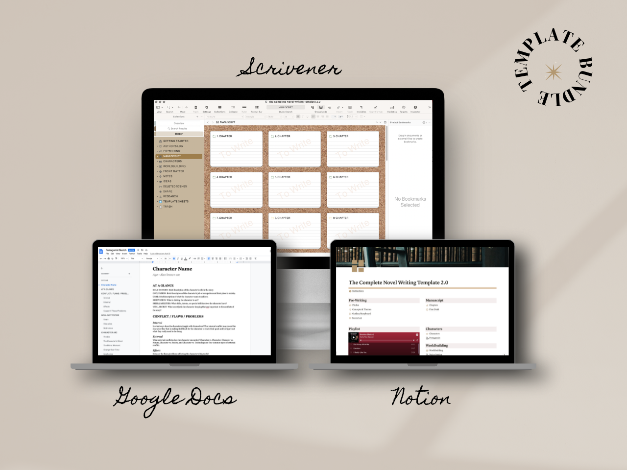 The Complete Novel Writing Template for Scrivener for novel planning ...