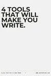 Tools that make you write — Jen Terpstra