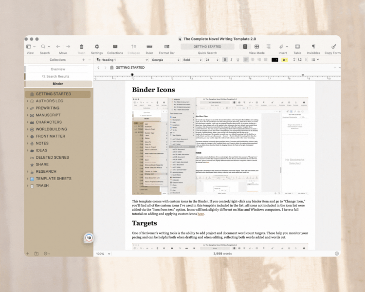 The Complete Novel Writing Template for Scrivener for novel planning ...