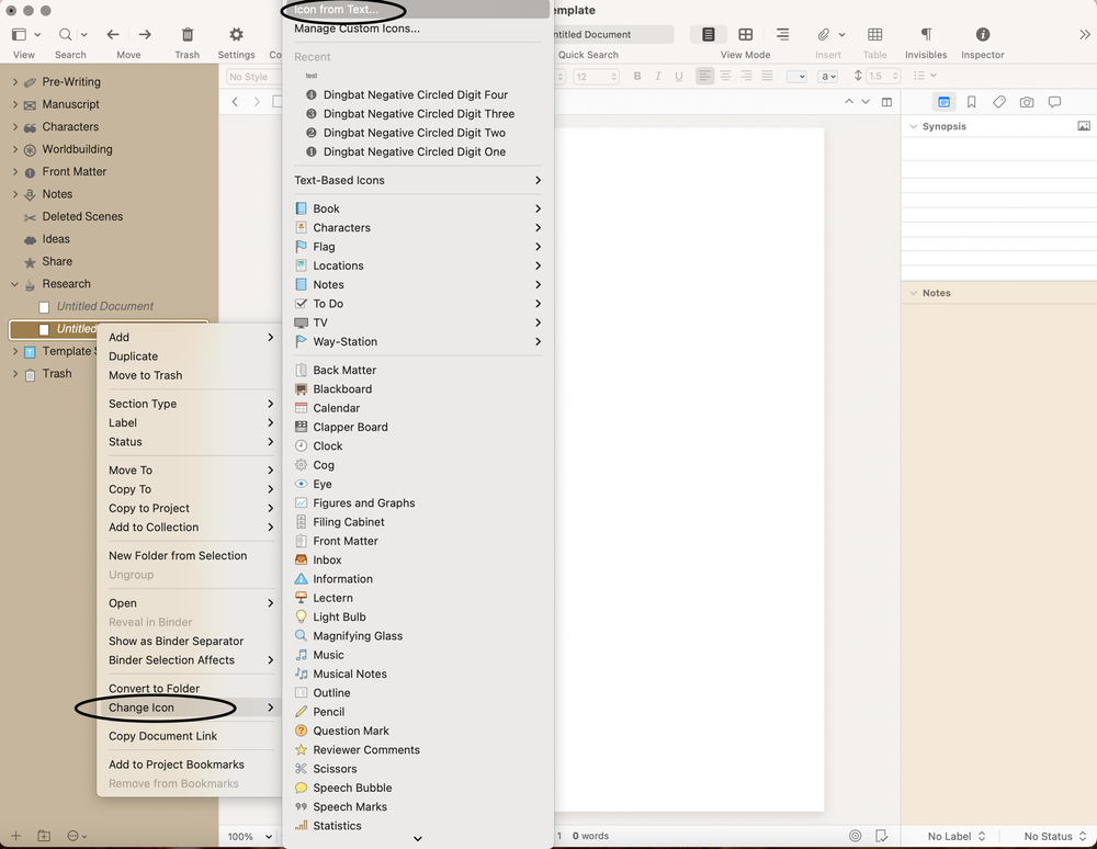 How to add custom binder icons in Scrivener for more aesthetic projects ...