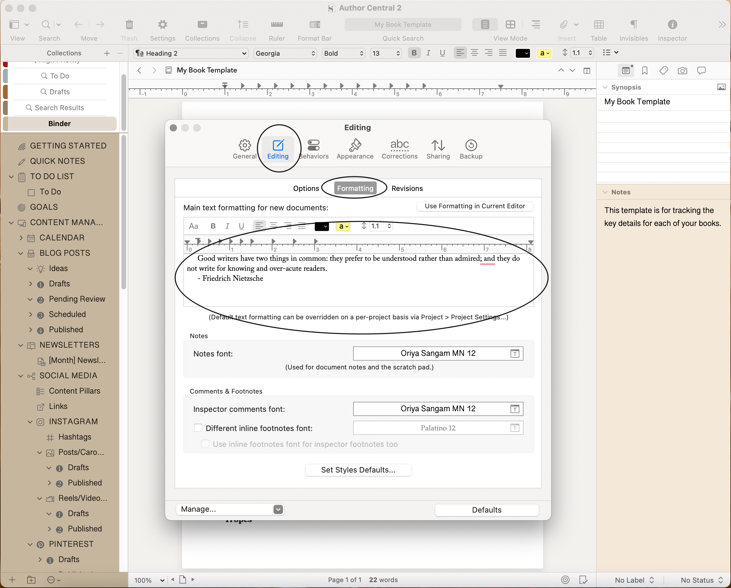 Set The Default Font For The Entire Project In Scrivener Jen Terpstra Set The Default Font For The Entire Project In Scrivener Jen Terpstra
