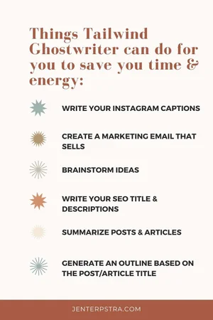 Unlock Time-Saving AI Marketing Tools with Tailwind Ghostwriter — Jen Terpstra