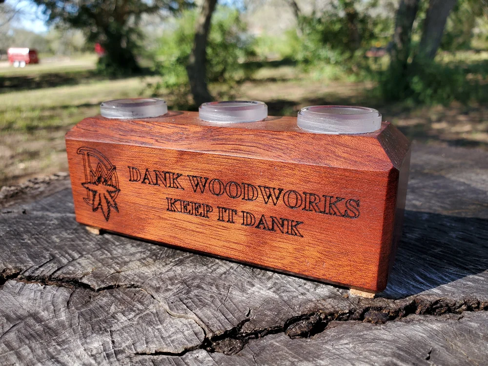 Dank Woodworks | Slide Stands and Wood accessories
