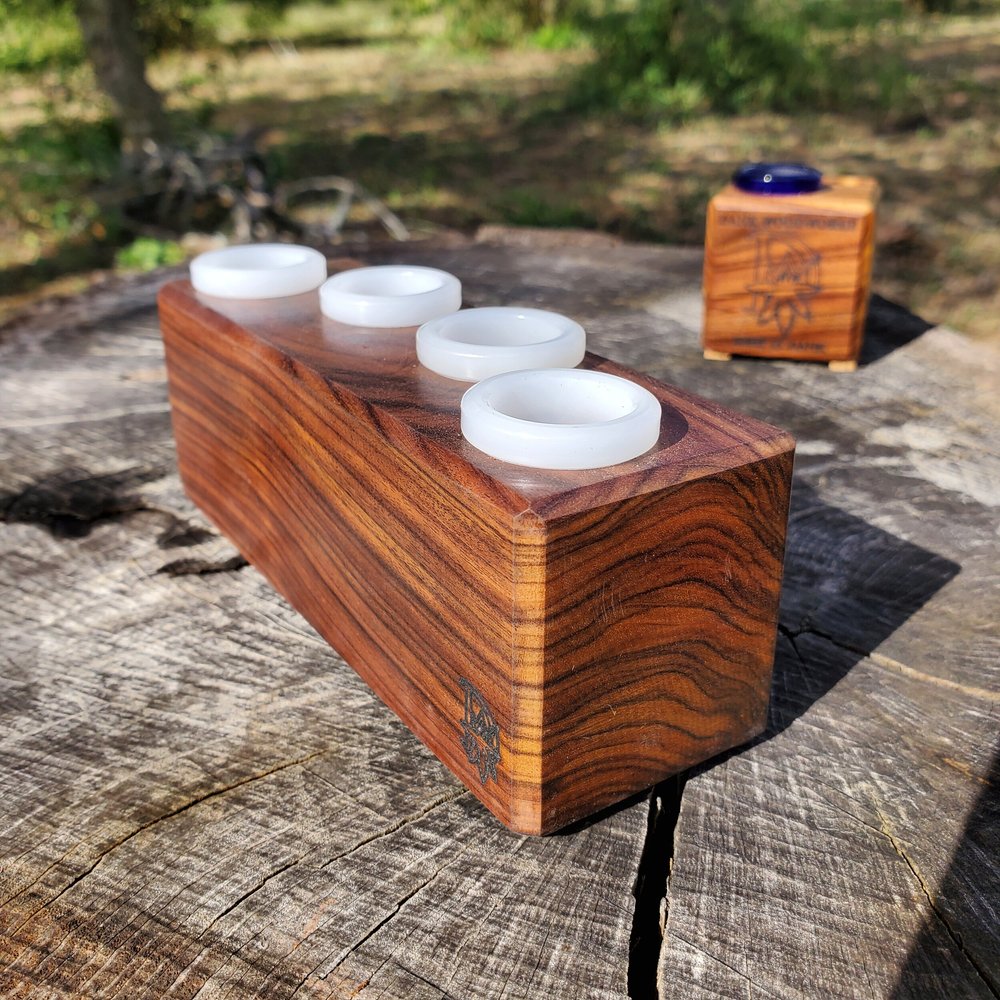 Dank Woodworks | Slide Stands and Wood accessories