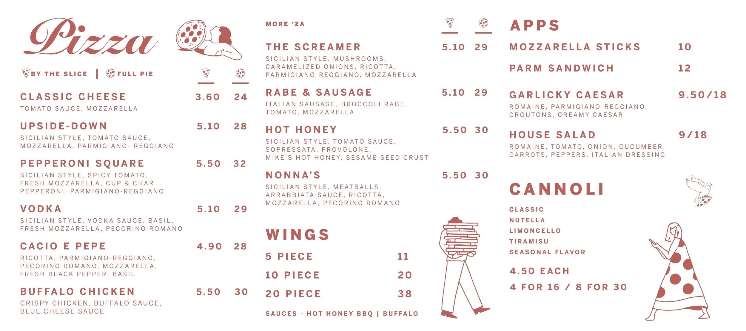 Menu — Siena Pizza