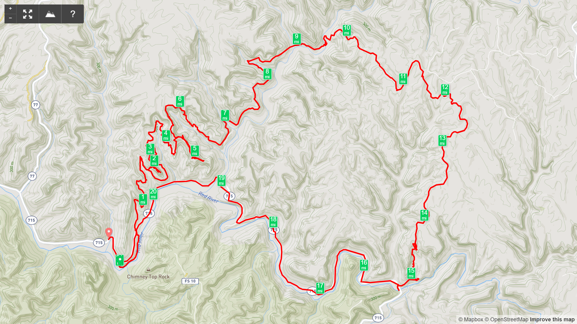 Red River Gorge Northeast Loop with Cloudsplitter, Adena Arch, and ...
