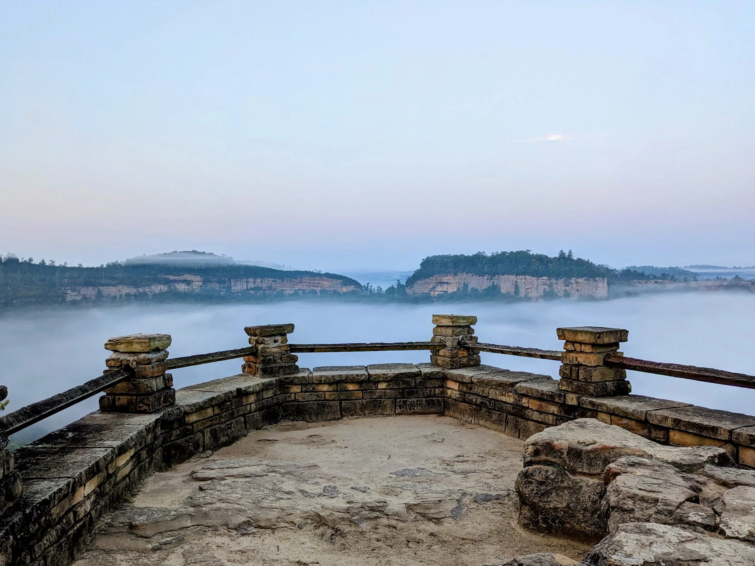 September Sunrise at Chimney Top Rock — Kentucky Hiker Project