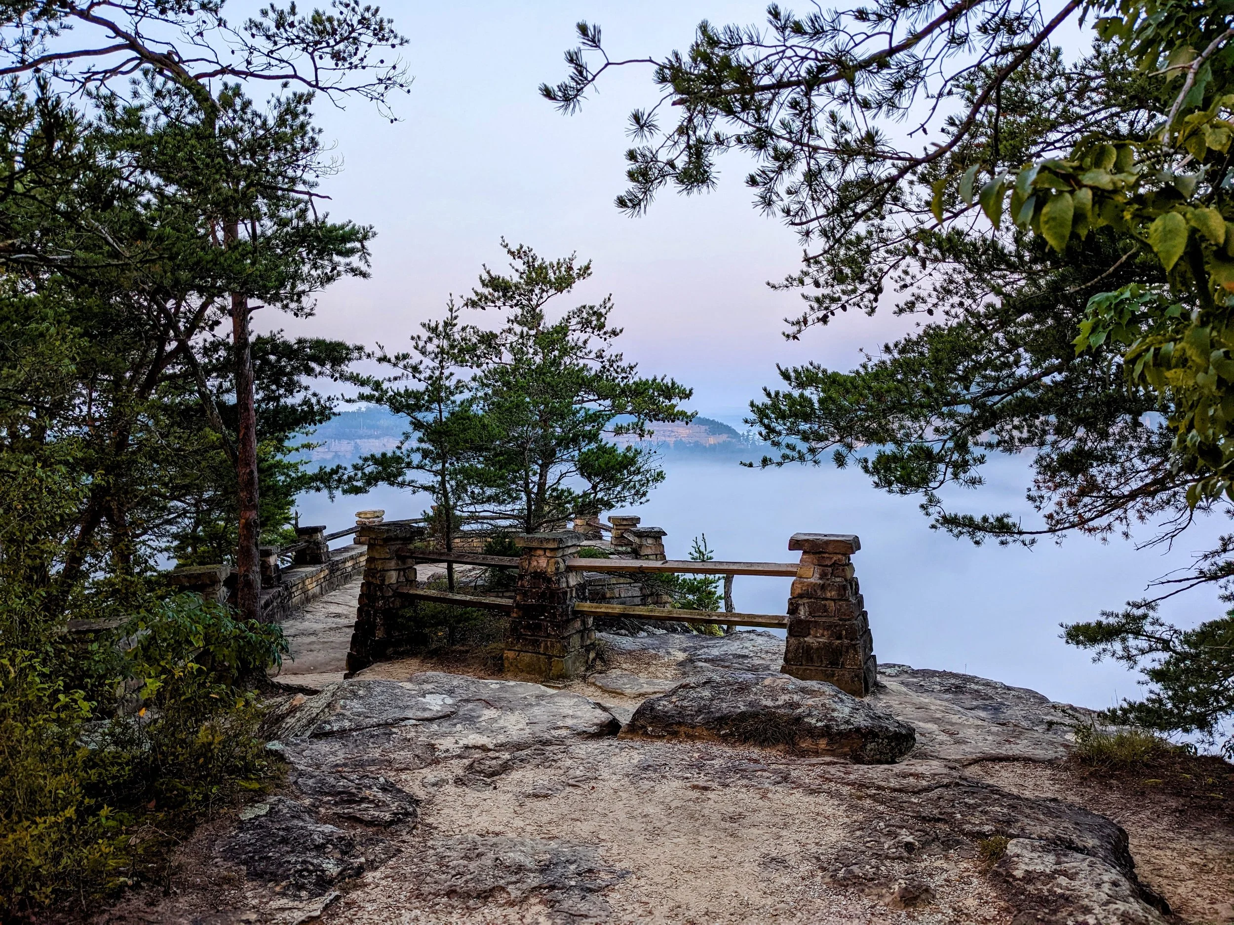 September Sunrise at Chimney Top Rock — Kentucky Hiker Project