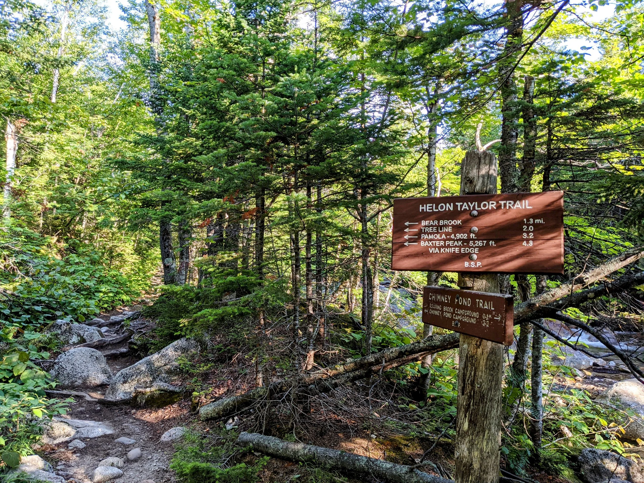 Mt. Katahdin - Pamola and Baxter Peaks - Clockwise from Roaring Brook ...