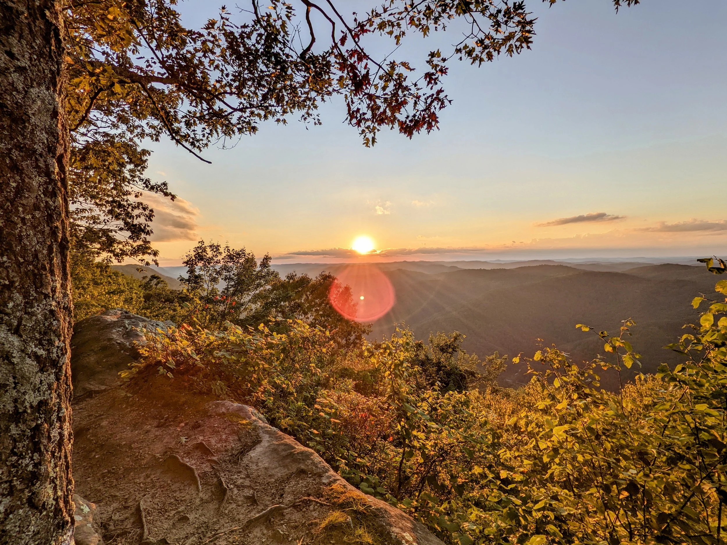 Sunset at Lone Tree Overlook — Kentucky Hiker Project