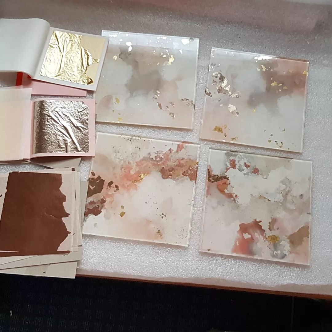 Verre Églomisé, with Gold Leaf — Make Bespoke Studio