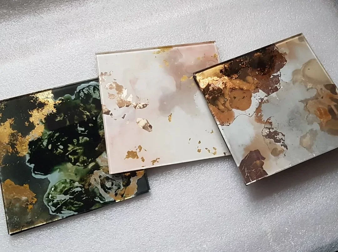 Verre Églomisé, with Gold Leaf — Make Bespoke Studio